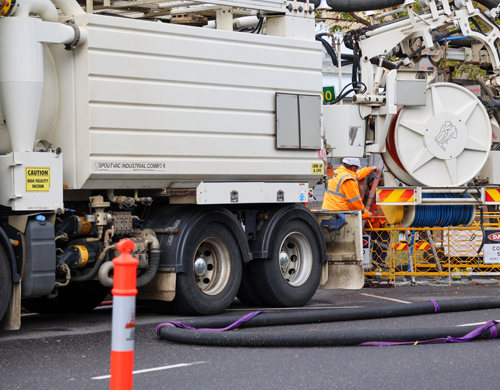 Works required to clear sewerage system blockage - Barwon Water